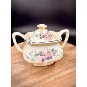 Dining | Lido Ws George Sugar Bowl Pink Floral China Made In The Usa ...